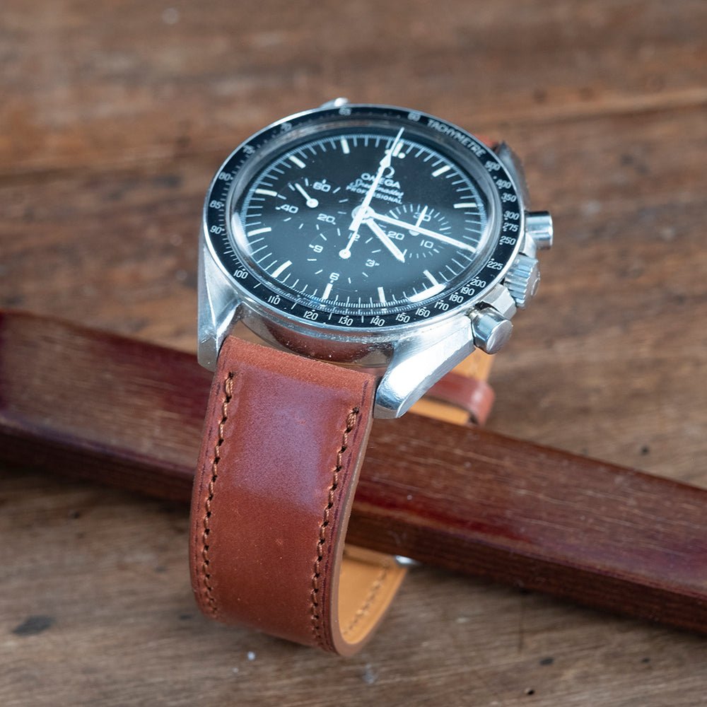 Watch Strap de montre Shell cordovan cognac - Atelier romane